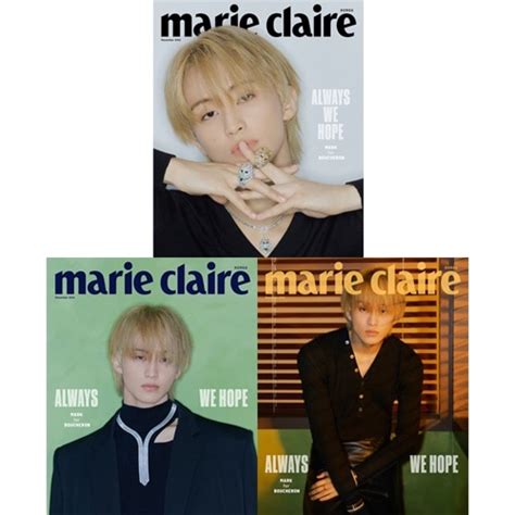 韓国女性雑誌 Marie Claire マリ・クレール 2024年 12月号 Nctのマーク表紙選択チュ・ジフン、the Bozyの