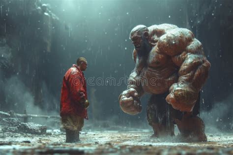 A Fight Between Two Boxers They Are Facing Each Other Stock Illustration Illustration Of