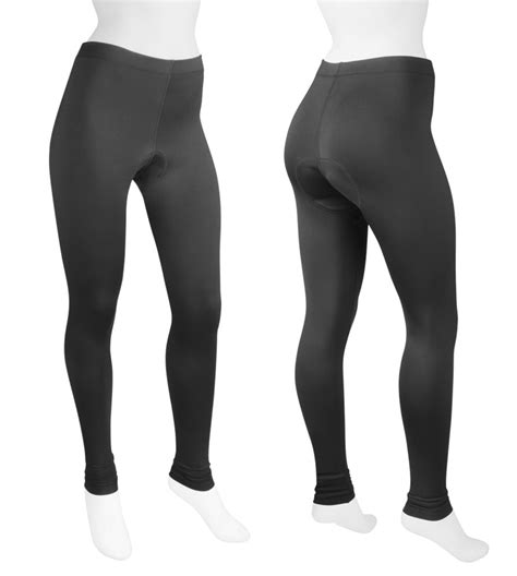Atd Womens Stretch Fleece Padded Cycling Tights Made In Usa