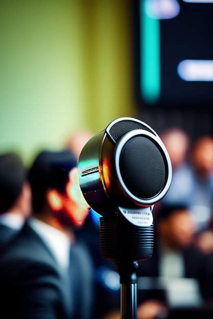 Premium Ai Image A Microphone With The Word Mic On It