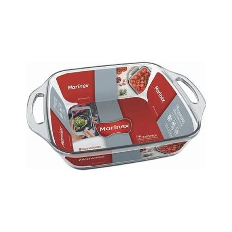 Marinex Glass Square Roaster With Handle 25l Medium Sia Huat E Store