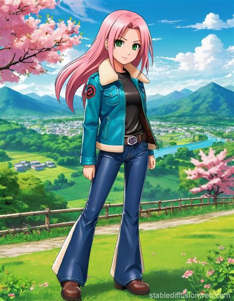 Sakura Haruno In Chibi Style Stable Diffusion Online