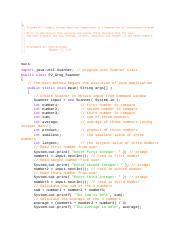 JavaProgram Docx Item A Import Java Util Scanner Program Uses Scanner Class Public Class