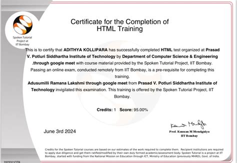 Adithya Kollipara On Linkedin Html Webdevelopment Certification