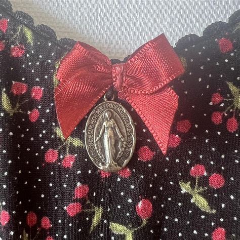 Rare Vive Maria Cherry Milkmaid Top 🍒 Virgin Mary Depop