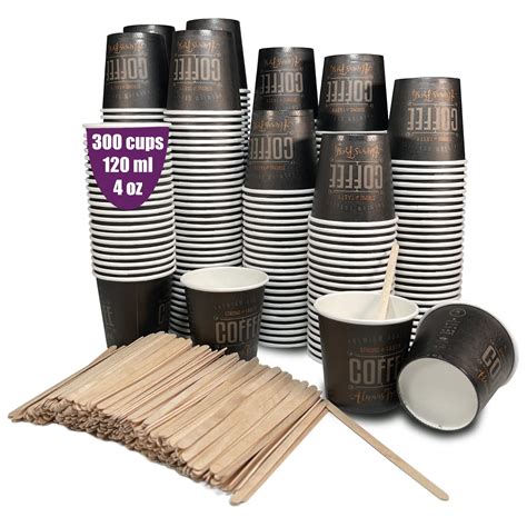 GoBeTree 300 gobelets à café jetables 120 ml gobelets jetables en