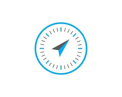 Compass Logo Icon Vector Template Nautical Exploration East Vector