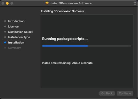 installation stuck macos 3dconnexion uk
