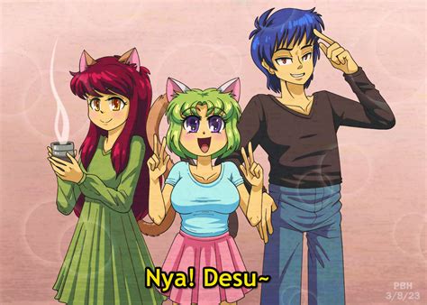 Nyan Neko Sugar Girls By Paperbagedhead On Deviantart