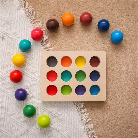Brinquedos Montessori de madeira para crianças Educação infantil