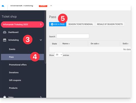 🚀 Ticketing Create And Configure A Pass Infomaniak