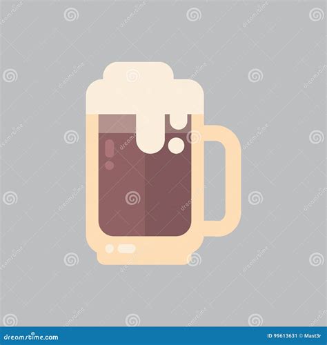 Beer Mug Icon Oktoberfest Festival Concept Stock Vector Illustration
