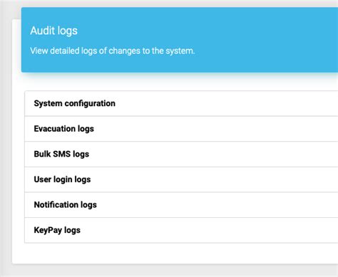 View Audit Logs Visitus Visitor Management System
