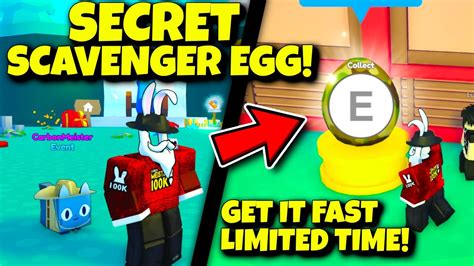 Event How To Find Secret Scavenger Egg Pet Simulator X Roblox Youtube