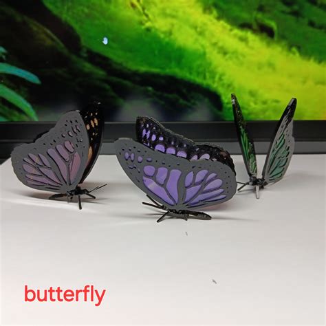 🦋 Butterfly Life Size・free Stl File For 3d Printing・cults