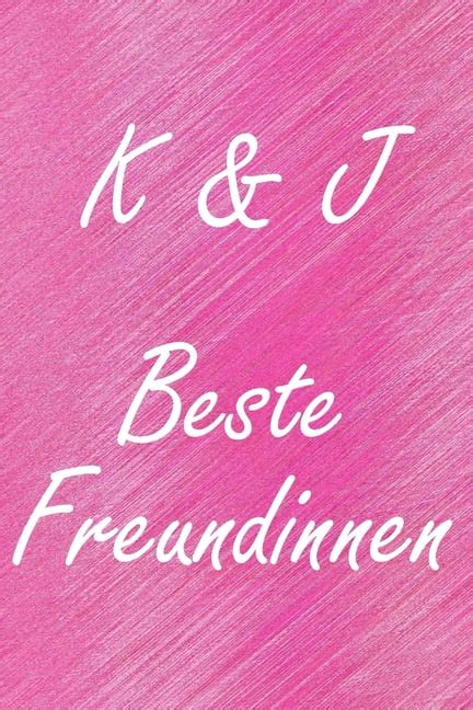 K J Beste Freundinnen BFF Personalisiertes Notizbuch Mit Den