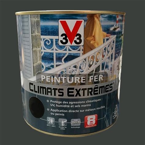 Peinture Fer V33 Climats Extrêmes Gris Cendre Brillant De La Marque V33