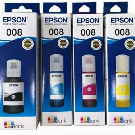 Jual Tinta Epson 008 Original Varian Black Cyan Magenta Yellow