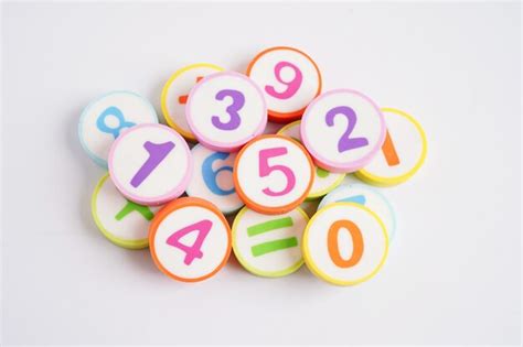 Premium Photo Number Wood Block Cubes For Learning Mathematic
