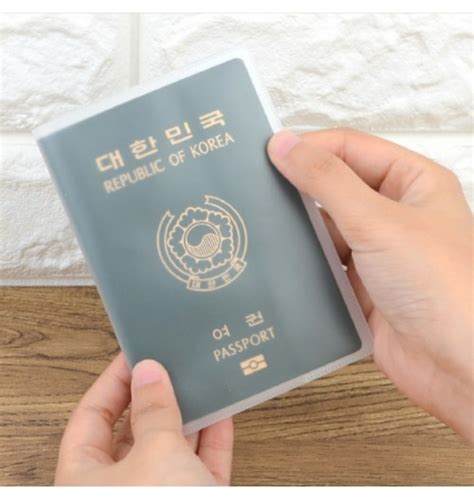 투명 여권 오염 방지 커버 케이스 지갑 반투명 카바 비닐 방수 Pvc 파우치 티몬