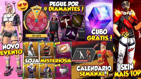 É AMANHÃ EVENTO ITENS CUBO GRÁTIS LOJA MISTERIOSA BARBINHA