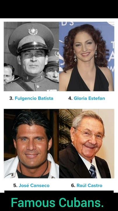 Famous Cubans Cuba Fidelcastro Camillacabello Gloriaestefan