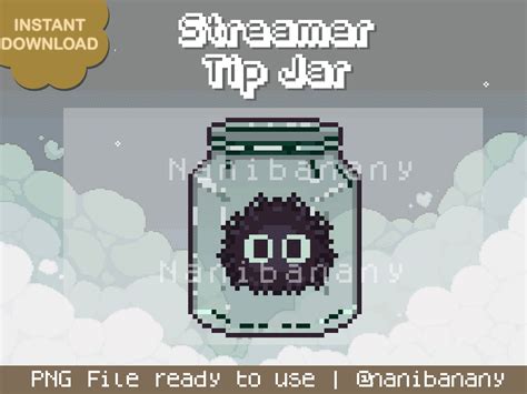 Cute Pixel Japanese Kawaii Soot Anime Sprites Streamer Tip Jar Hype Cup For Twitch Youtube