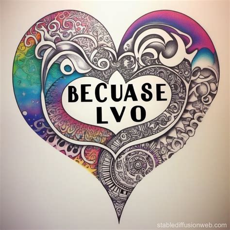 Psychedelic Because I Love Tattoo Design Stable Diffusion Online