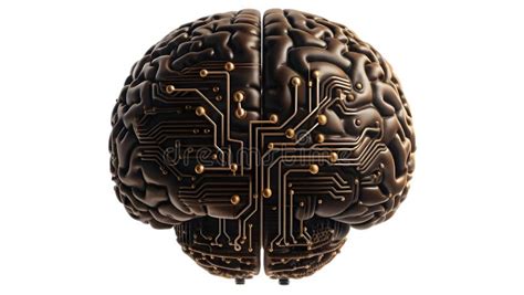 Ai Driven Digital Brain Elements Concept As Abstract Elements Representing A Digital Brain With