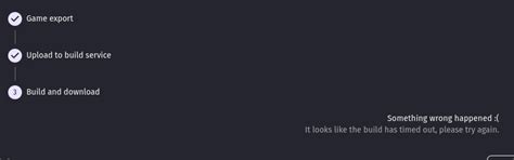 exports work but say it doesn t work solved bugs reports gdevelop