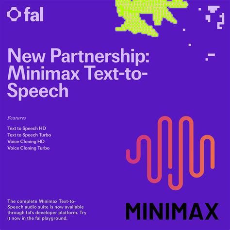 Minimax Text To Speech Models Now Available On Fal