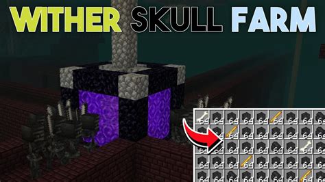 EASY Wither Skeleton Farm 1 20 Minecraft Bedrock PE MCPE Xbox Ps4