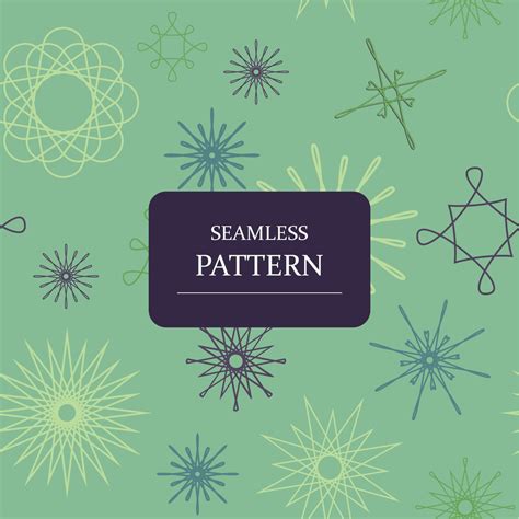 Minimal Seamless Pattern With Geometric Nature Ornaments 11574864