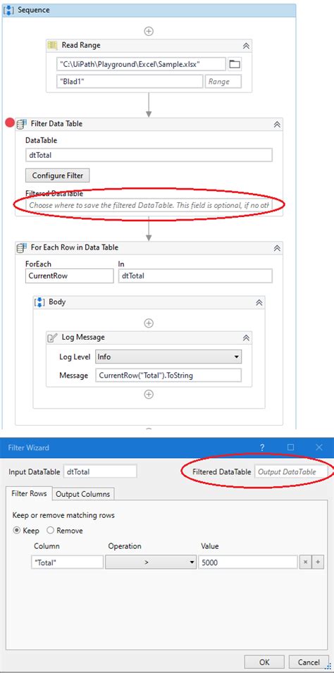 Simple Question About Filtered Vs Non Filtered Data Table Activities