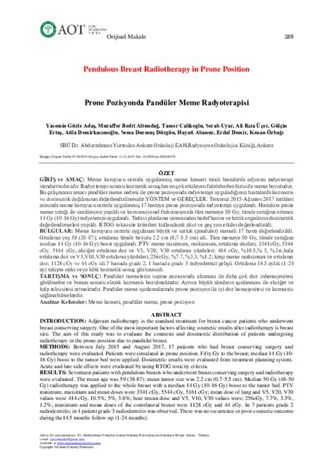 Pdf Pendulous Breast Radiotherapy In Prone Position