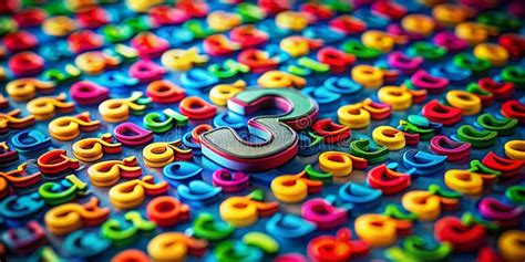 A Tiltshift Miniature World Explore A Captivating 3number Pattern Wallpaper Design Stock