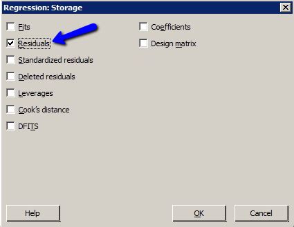 Conduct Regression Error Normality Tests STAT 501