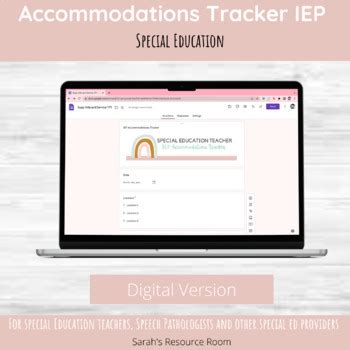 IEP Data Collection Of Accommodations Google Form By Sarah S Resource Room