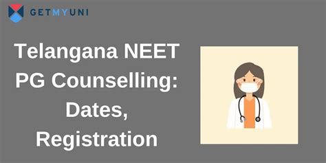 Telangana Neet Pg Counselling 2025 Dates Process Getmyuni
