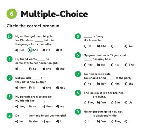 Olá Ajudemmm Multiple Choice Circle the correct pronoun brainly