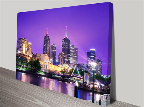 Melbourne Cityscape Artwork On Canvas