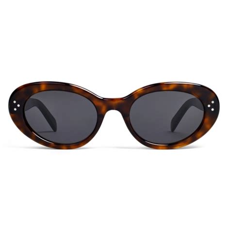 Céline Cat Eye S193 Sunglasses In Acetate Dark Havana Sunglasses