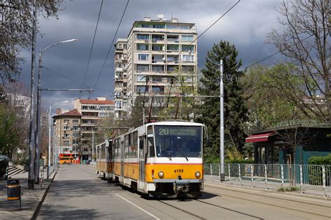 София Tatra T6b5b № 4106 — Фото — Городской электротранспорт