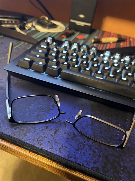 Glasses Snapped Tried A Big Glob Of Loctite But They Slide Out Need