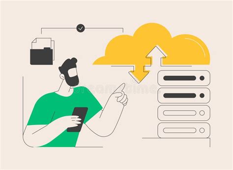 Cloud Storage Abstract Concept Vector Illustration Stock Vector Illustration Of Storage