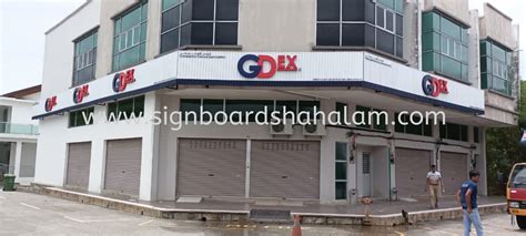 Gdex Express Gambang Kuantan Aluminum Panel Base With 3d Led Frontlit