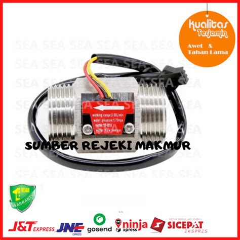 Jual Water Flow Sensor Water Heater 3 4 Flow Sensor Air 3 4 Inch Aluminium Jakarta Barat