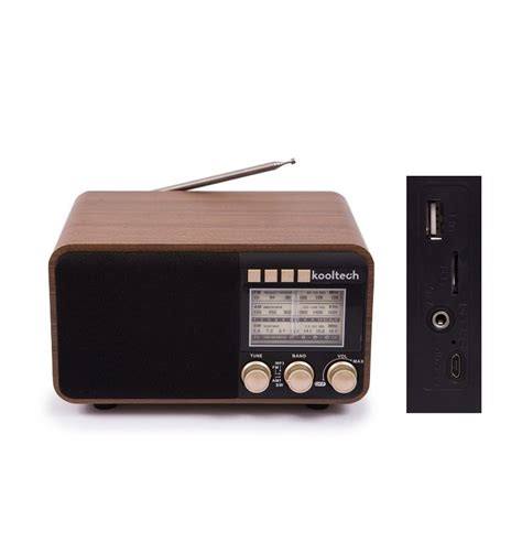 Radio Vintage Con Altavoz Por Bluetooth