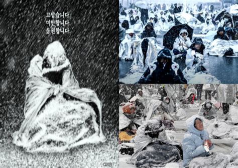 키세스 밤샘집회‘ 사진에 국민이 울고 세계도 감동했다서울의 소리