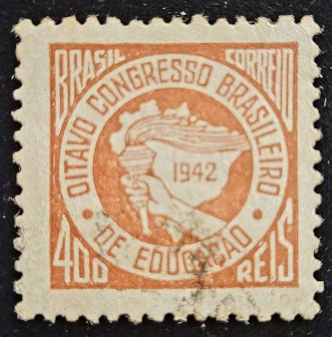 Comemorativos Rhm C0176 Usado 400 Réis 8º Congresso Brasileiro De
